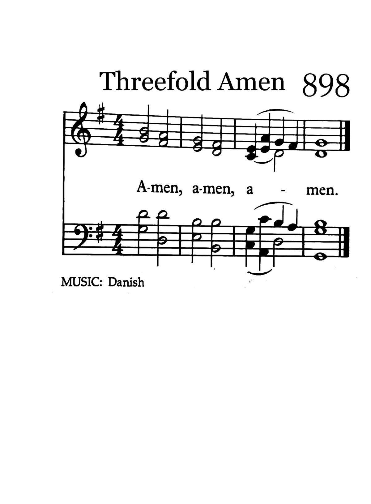 Threefold Amen (x2) – New Rochelle UMC Choir
