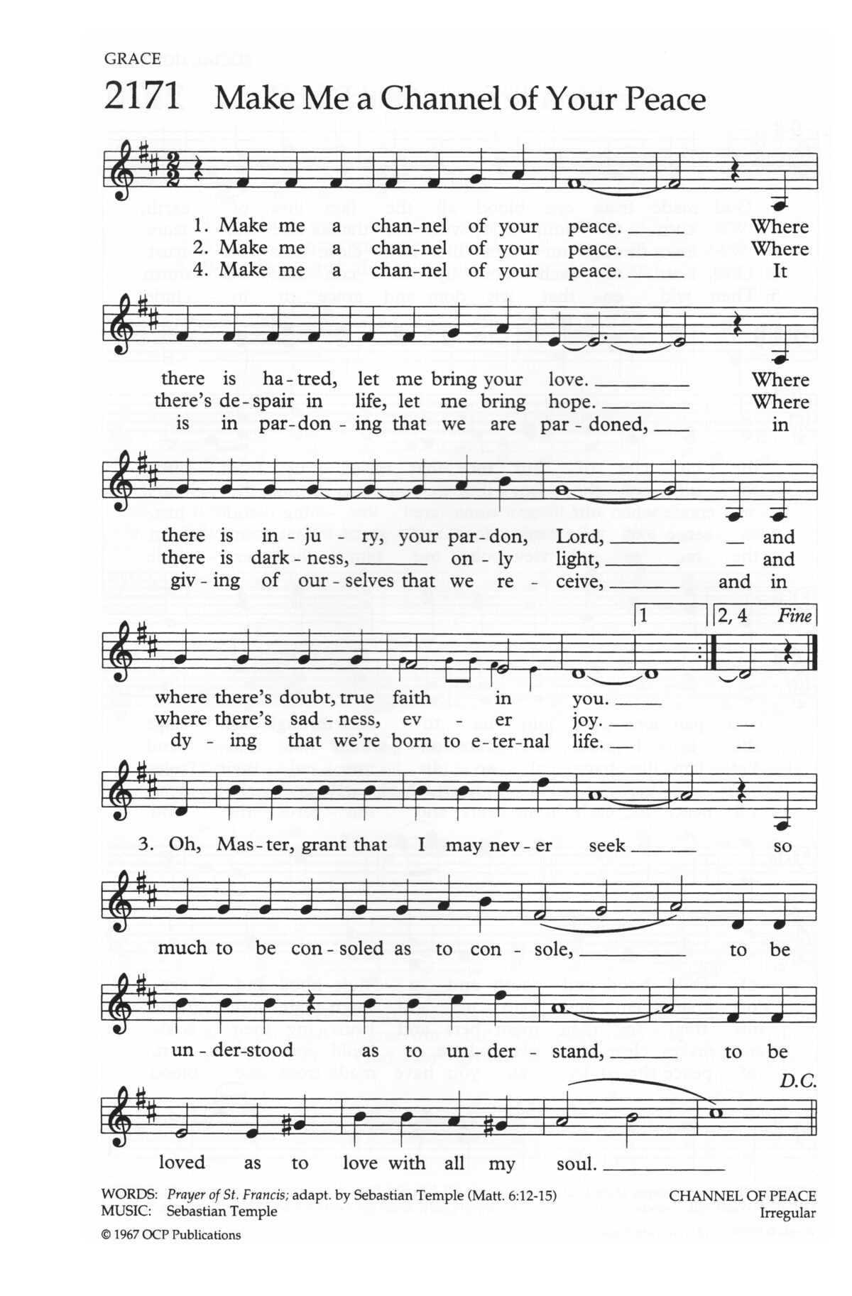 Make Me a Channel of Your Peace – New Rochelle UMC Choir