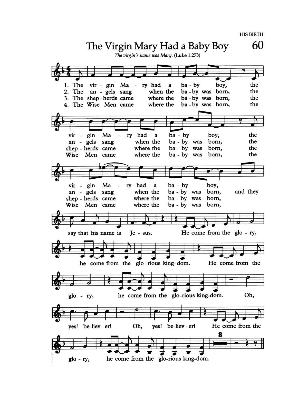 The Virgin Mary Had a Baby Boy – New Rochelle UMC Choir