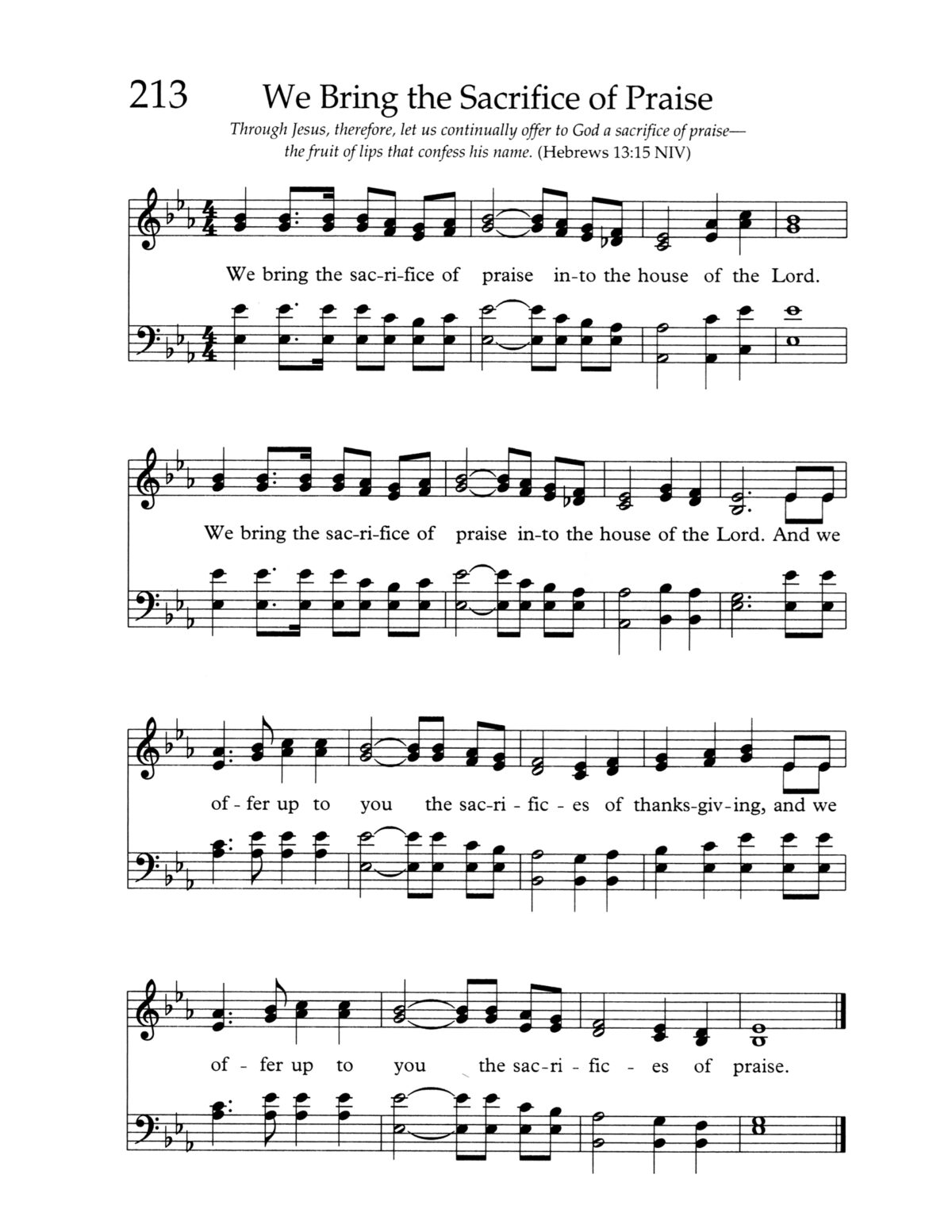 We Bring The Sacrifice Of Praise – New Rochelle UMC Choir